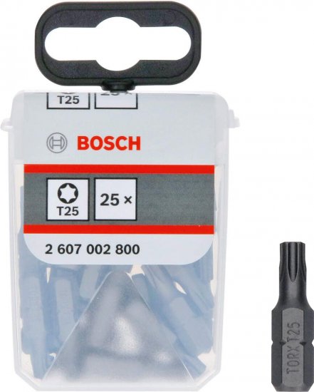 לקנות סט 25 יחידות ביטים למברגה T-25 באורך 25 מ''מ Bosch - Giftim אונליין