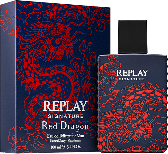 לקנות בושם לגבר 100 מ''ל Replay Signature Red Dragon או דה טואלט E.D.T ...