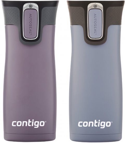 לקנות זו כוסות תרמיות 470 מ''ל Contigo West Loop - צבע סגול / כחול ...