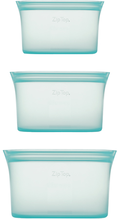 לקנות סט 3 מכלים לאחסון מזון Zip Top - גודל 17/20/22 ס''מ - צורת קערות ...