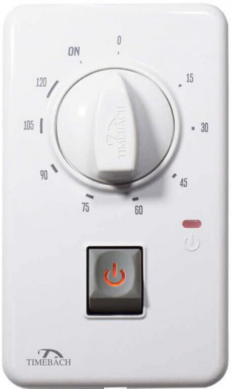 לקנות קוצב זמן 120 דקות G3 להתקנה על הטיח TIMEBACH - לבן - Giftim אונליין