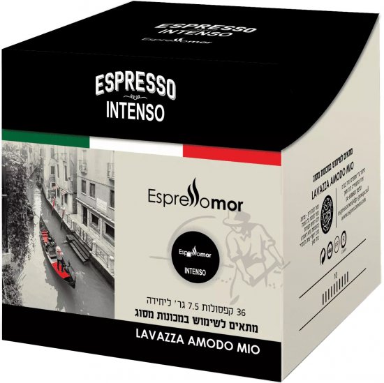 לקנות 36 קפסולות Intenso תואמות Modo Mio מבית Espresso Mor - Giftim אונליין