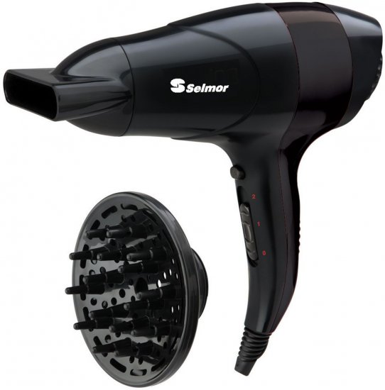 לקנות מייבש שיער עם דפיוזר Selmor SE-99 2000W - צבע שחור - Giftim אונליין