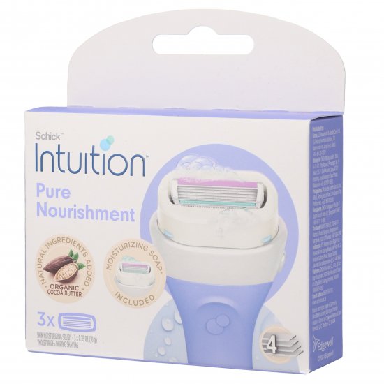 לקנות סכיני גילוח רב-פעמיים לנשים Schick Intuition ארבעה להבים - סך הכל ...