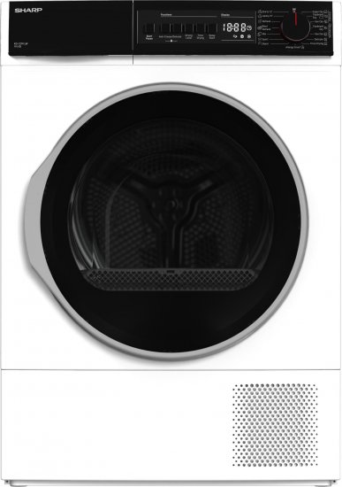 לקנות מייבש כביסה פתח חזית 8 ק''ג קונדנסור Sharp KD-CD81LW - צבע לבן ...