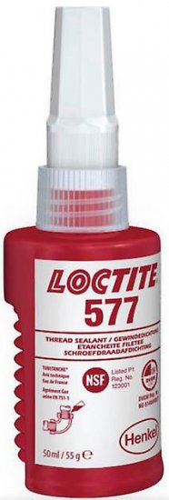 לקנות דבק לאיטום חיבורי פלדה בלחץ גבוה 50 מ''ל Loctite 577 מאושר NSF ...