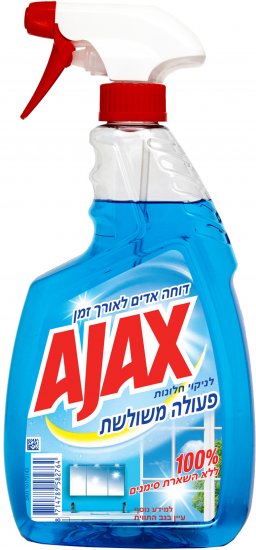 לקנות ספריי לניקוי חלונות Ajax - בנפח 750 מ''ל - Giftim אונליין
