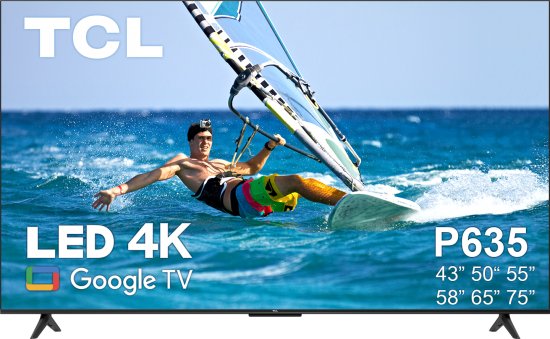 לקנות טלוויזיה חכמה TCL 55'' LED 4K UHD HDR 55P635 Google TV - Giftim ...