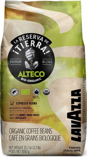 לקנות תערובת פולי קפה 1 ק''ג Lavazza ITierra Alteco Espresso - Giftim ...