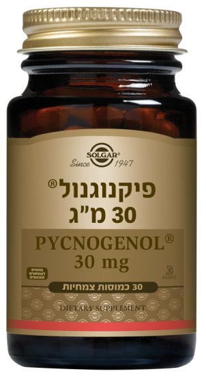 לקנות כמוסות פיקנוגנול 30 מ''ג Solgar - סך הכל 30 כמוסות צמחיות ...