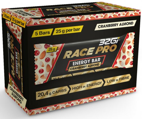 לקנות מארז 5 יח’ חטיפי אנרגיה 25 גרם Race Pro Energy Bar מבית 32Gi ...