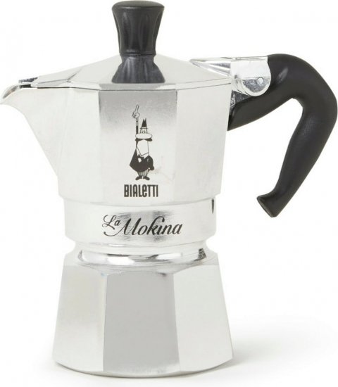 לקנות מקינטה קטנה 40 מ''ל Bialetti La Mokina - כסוף - Giftim אונליין