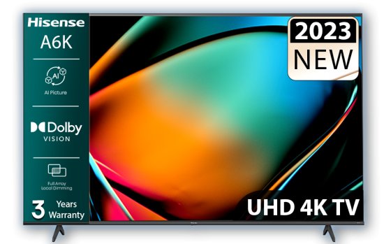 לקנות טלויזיה חכמה Hisense 65 Inch UHD 4K Smart TV Direct Full Array ...