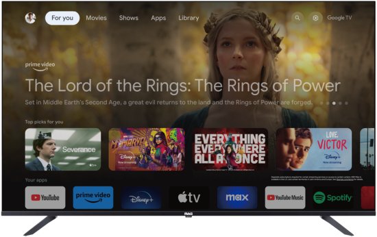 לקנות טלוויזיה חכמה Mag 65'' LED 4K Smart Google TV GTV65D23 - Giftim ...