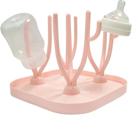לקנות מתקן לייבוש בקבוקים Baby Line - צבע ורוד - Giftim אונליין