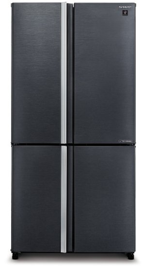 לקנות מקרר 4 דלתות מקפיא תחתון מדחס J-Tech אינוורטר 608 ליטר Sharp SJ-9160-SL - צבע נירוסטה ...