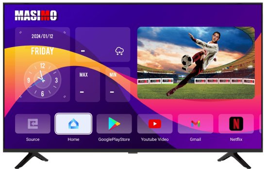 לקנות טלוויזיה חכמה Masimo 40'' FHD Smart TV Android 12 - Giftim אונליין