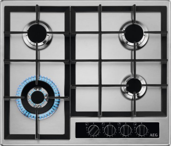 לקנות כיריים גז 4 להבות בישול 60 ס''מ AEG Step Power HGB64420YM ...