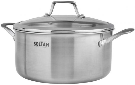 לקנות סיר נירוסטה 30 ס''מ 10 ליטר דגם Trio מבית Soltam - Giftim אונליין