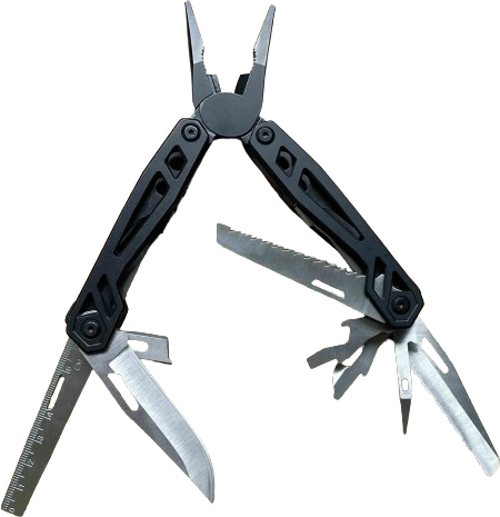 לקנות אולר רב תכליתי 11 כלים כולל סט ביטים ונרתיק מבית Roher Pro - שחור ...