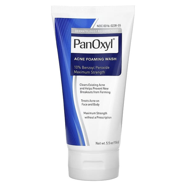 לקנות PanOxyl‏, סבון מקציף לטיפול באקנה, בנזואיל פרוקסיד 10% בעוצמה ...