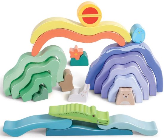 לקנות ערימת בלוקים סצנת טבע Hape - Giftim אונליין