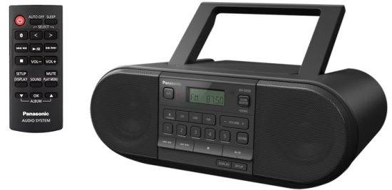 לקנות מערכת סטריאו, עם רדיו FM ותמיכה בתקליטורי Panasonic RX-D550 CD ...